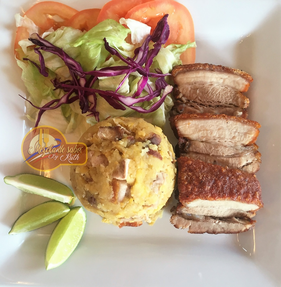Mofongo con Chicharrón al Estilo Dominicano | Mezcla De Sabor