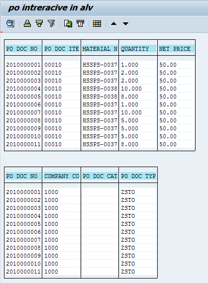 SAP ABAP: ALV BLOCK LIST REPORT