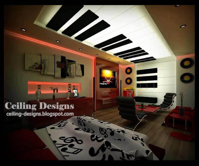 creative stretch ceiling design for bedrooms - elboutola
