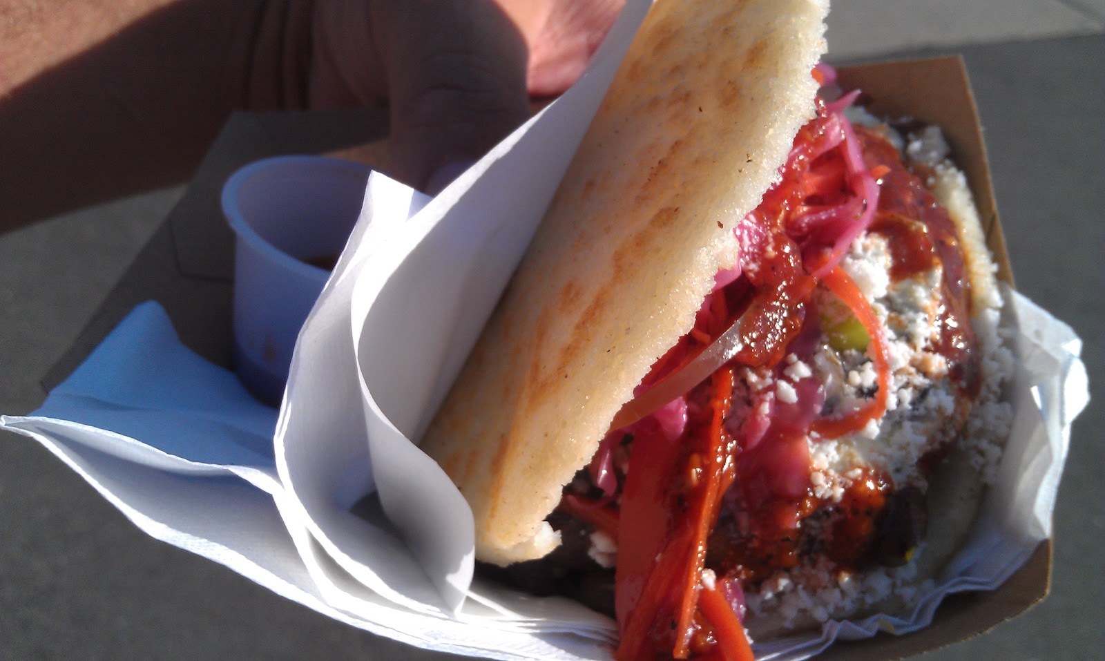 Dick's Good Eats: HOLA Arepa Food Truck = Yum!