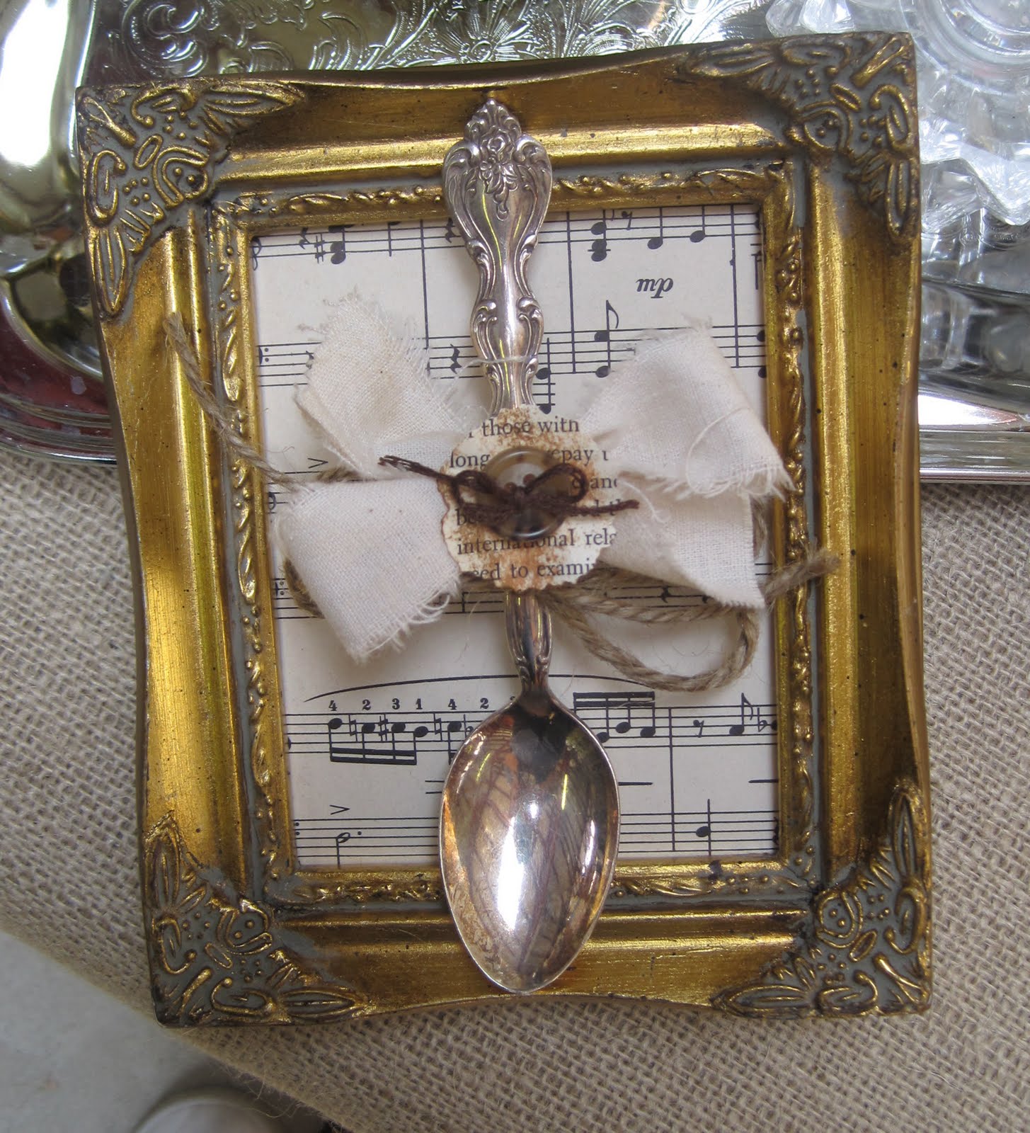 A Mcinnis Artworks: Vintage Spoon & Frame Make Over