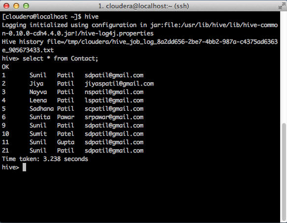 Sunil's Notes: Importing data from RDBMS into Hive using sqoop Sunil's Notes: Importing data from RDBMS into Hive using sqoop