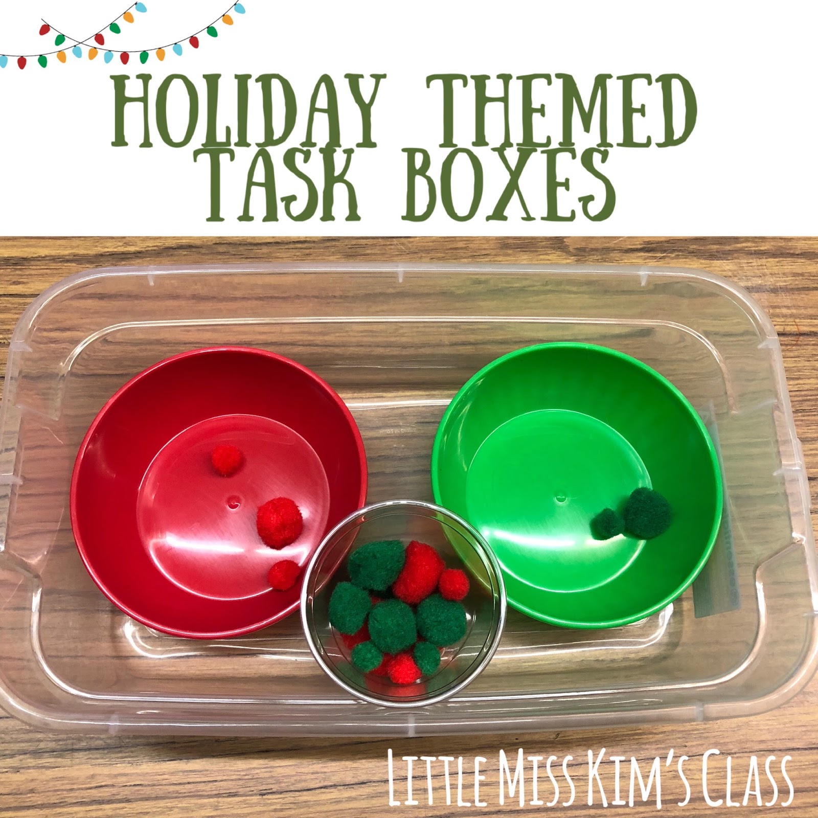 Little Miss Kim's Class: Holiday Themed Task Boxes for Special Education