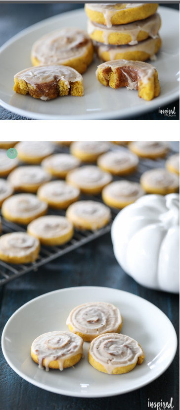 PUMPKIN CINNAMON ROLL COOKIES - Delicious Food