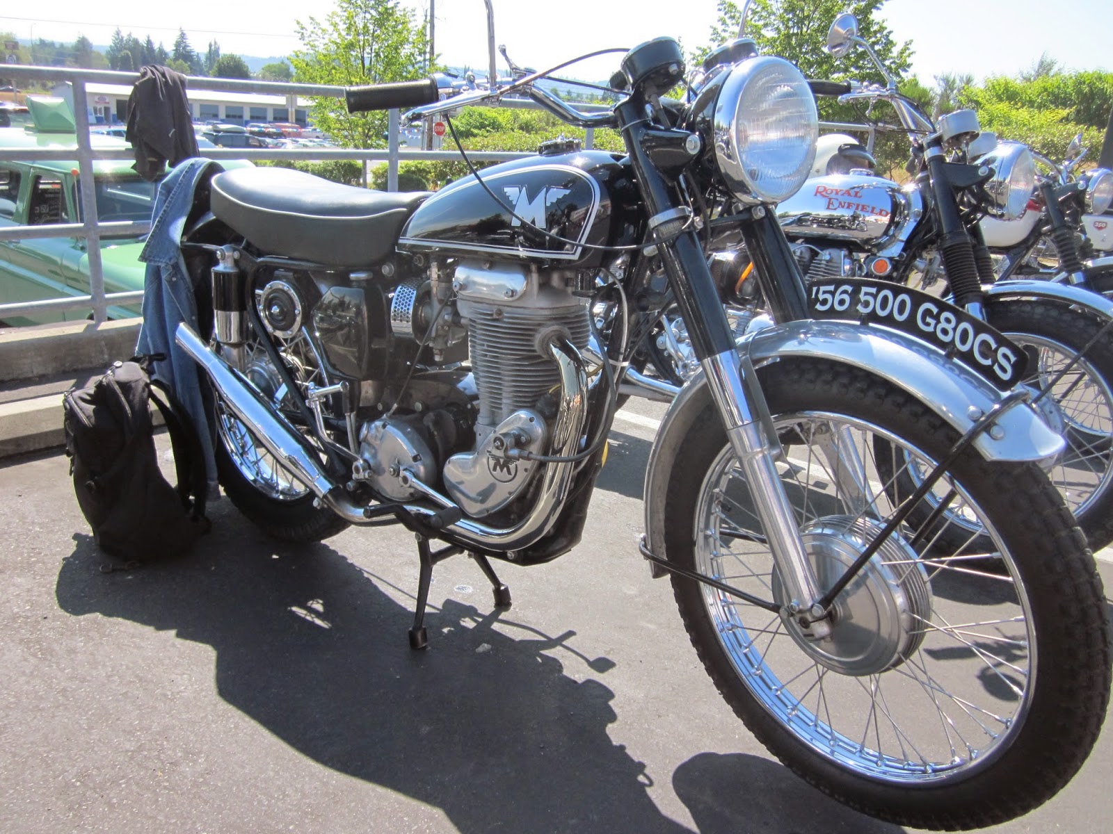 OldMotoDude: 1956 Matchless 500 G80CS on display at the 2014 VJMC ...