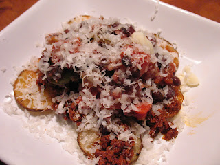 SOUNDING MY BARBARIC GULP!: Chorizo & Black Bean Slinger