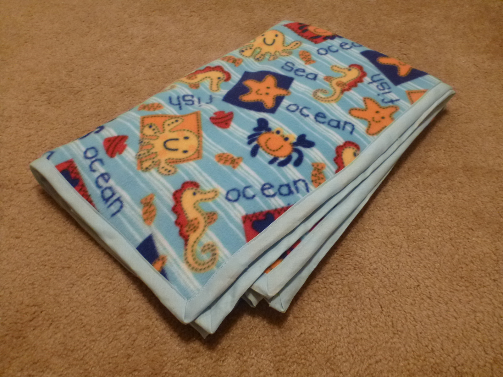 Clearwater Cottage: Easy to Sew Fleece Baby Blanket Clearwater Cottage: Easy to Sew Fleece Baby Blanket