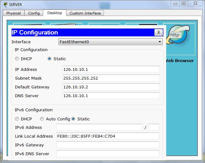 Konfigurasi Static Cisco Packet Tracer (1-Server,2-Router,1-Switch,4 ...