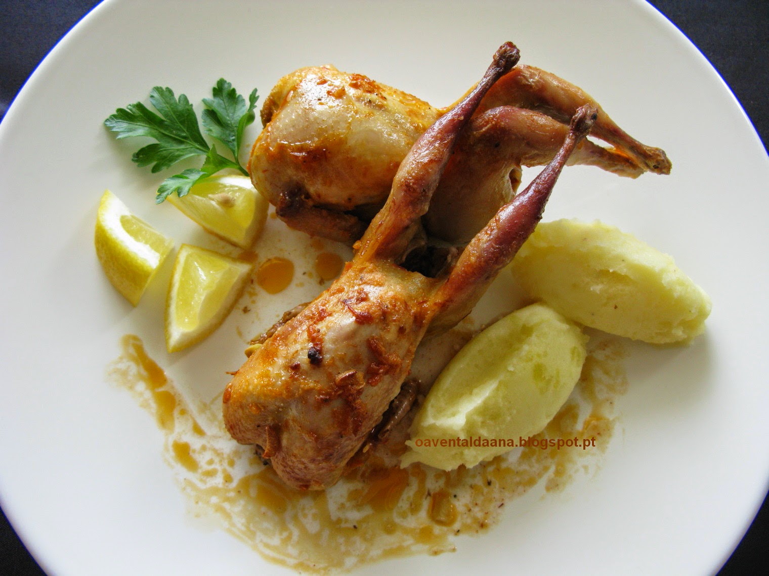 O avental da Ana: Codornizes no Forno / Roast Quail