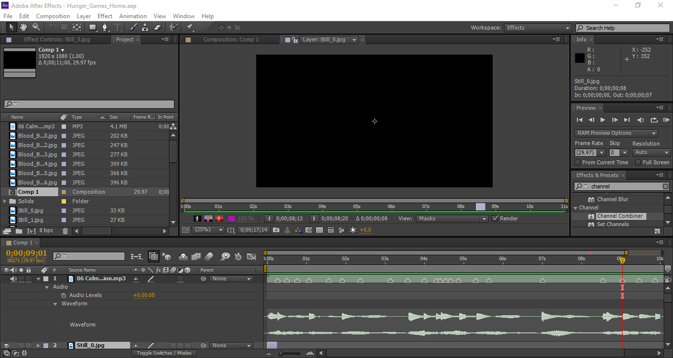 After Effects Book Trailer Project