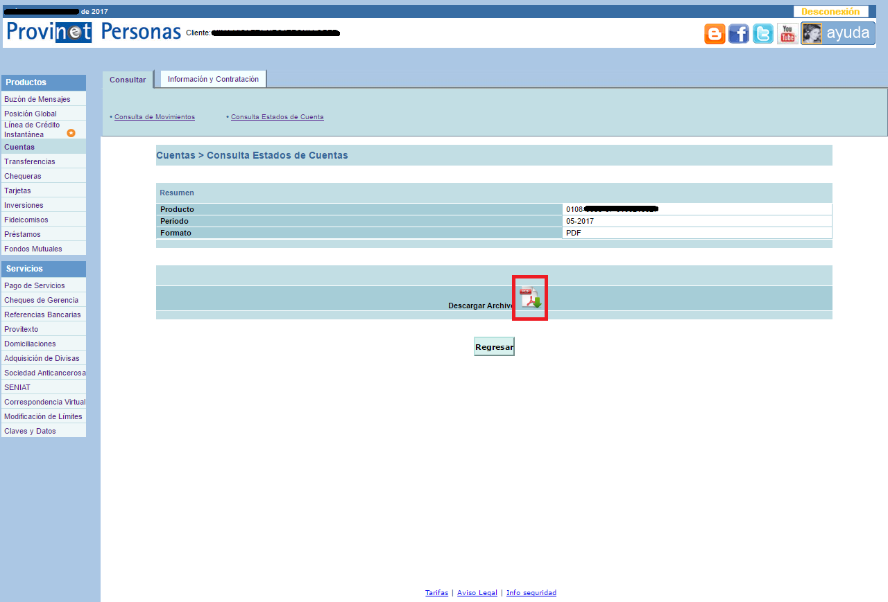 Estados de Cuenta - Provinet Personas - Paso a Paso - BBVA Provincial