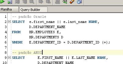 SQL padrão ANSI X padrão Oracle: Qual é mais rápido? | Blog do DBA ...