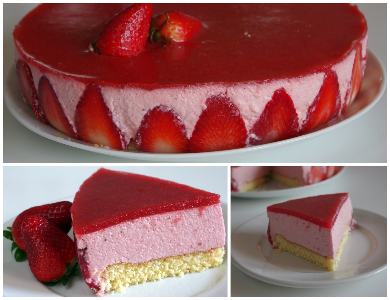 Tarta de mousse de fresas | Factoría de dulces