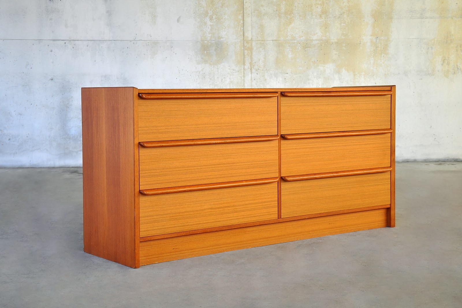 SELECT MODERN: Danish Modern Teak Double Dresser