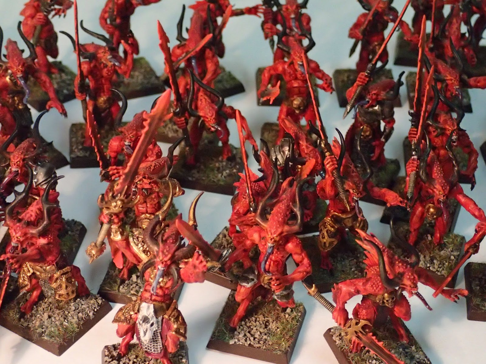 The Greater Army of Khorne: Converted Bloodletters with corrected ...