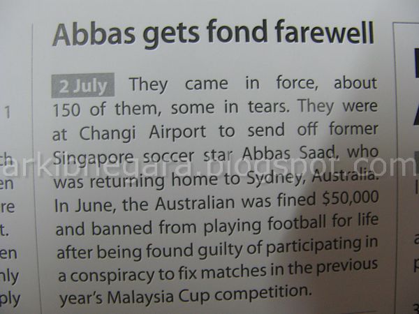 Arkib Negara X: Pemain bolasepak Abbas Saad (1995 & 2011)