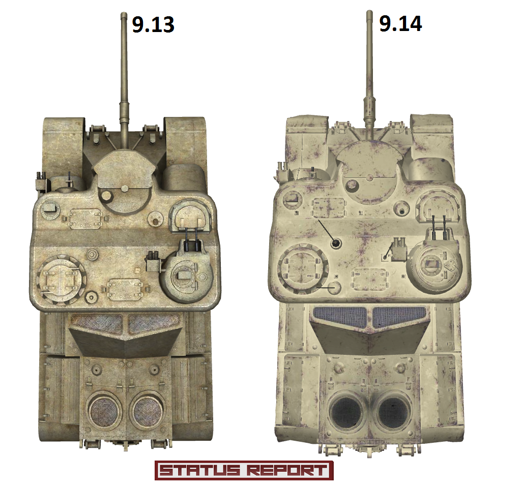 Status Report: 9.14 SD/HD comparison: E-25, AMX 50 Foch (155), Nashorn ...
