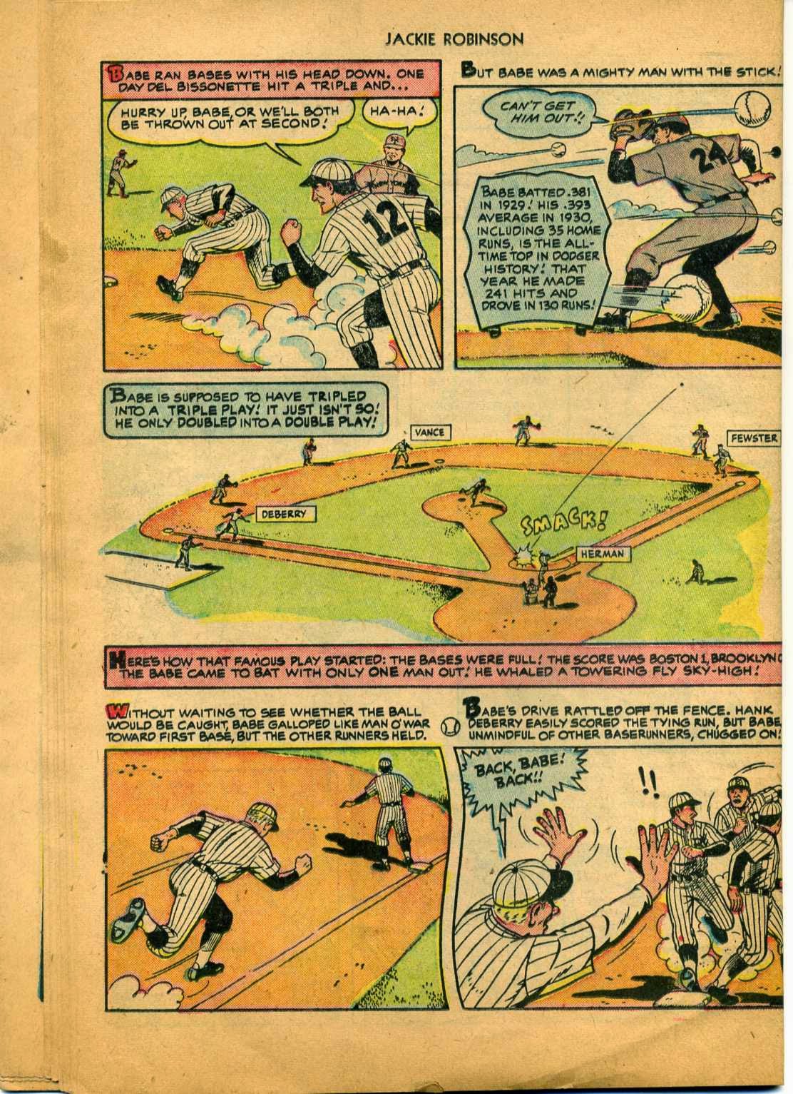 Dodgers Blue Heaven: Scans of the 1951 Jackie Robinson Comic #5