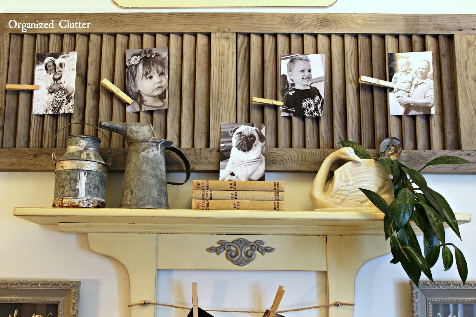 Neutral Rustic Decor in the Foyer - Organized Clutter