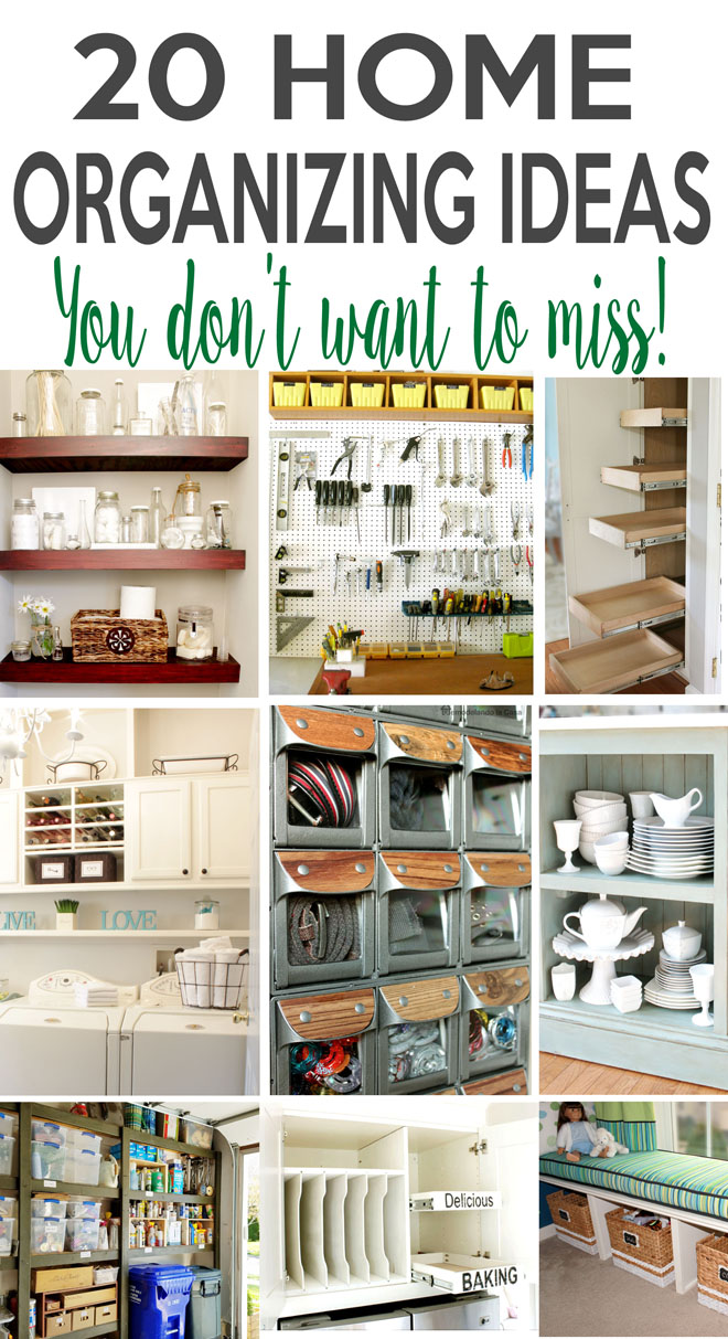 20 Home Organizing Ideas You Don't Want to Miss! - Remodelando la Casa
