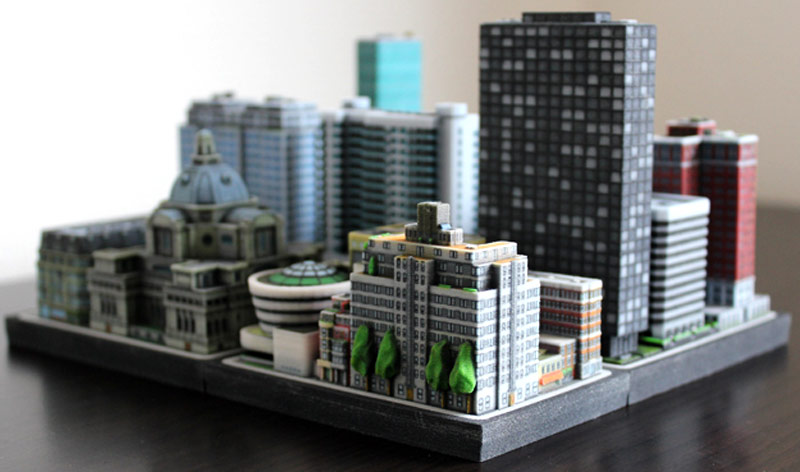 Building Collector: 3D Printed Miniature Buildings by Ittyblox