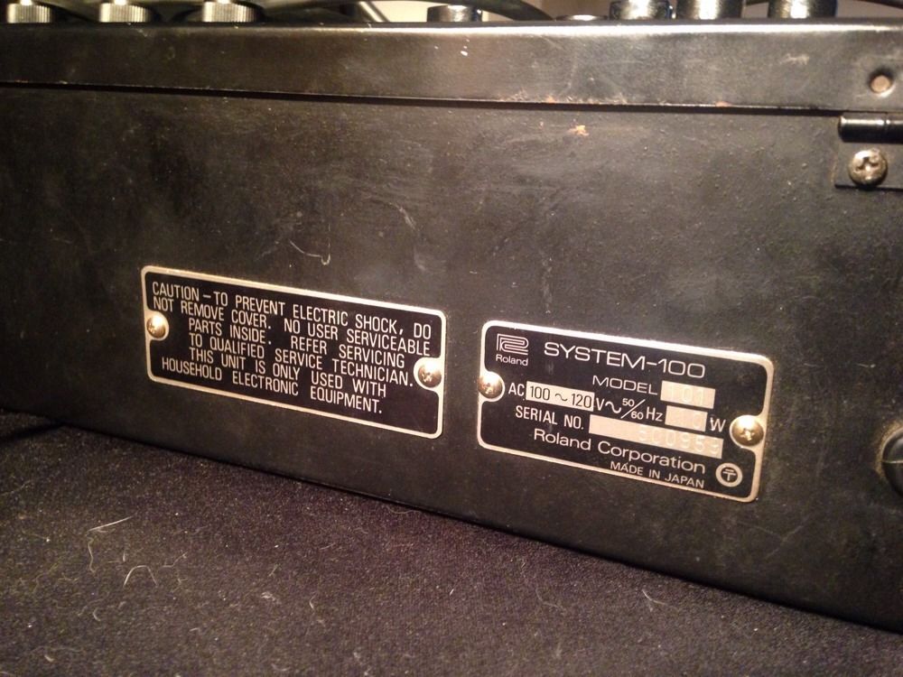 MATRIXSYNTH: Roland System 100 Keyboard SN 500959