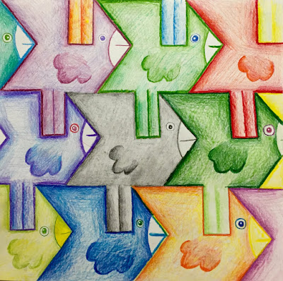 Kids Art Market: Tessellation Pattern Project