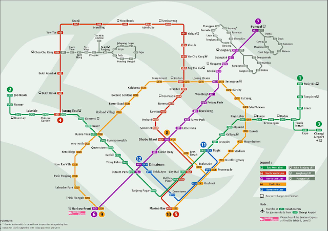 How To Read MRT Singapore Map - I Am The Flashpacker