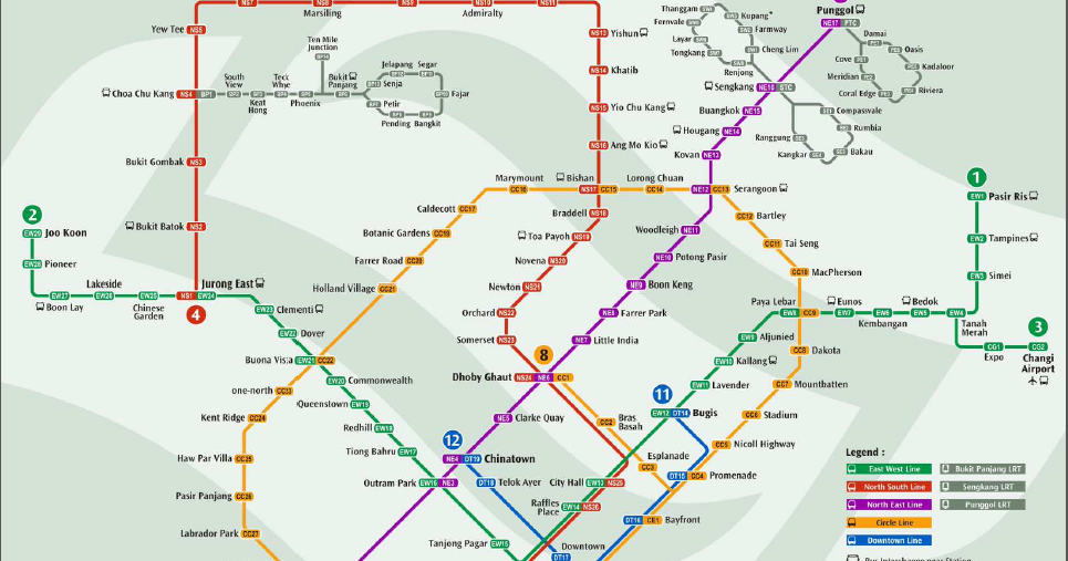 How To Read MRT Singapore Map - I Am The Flashpacker