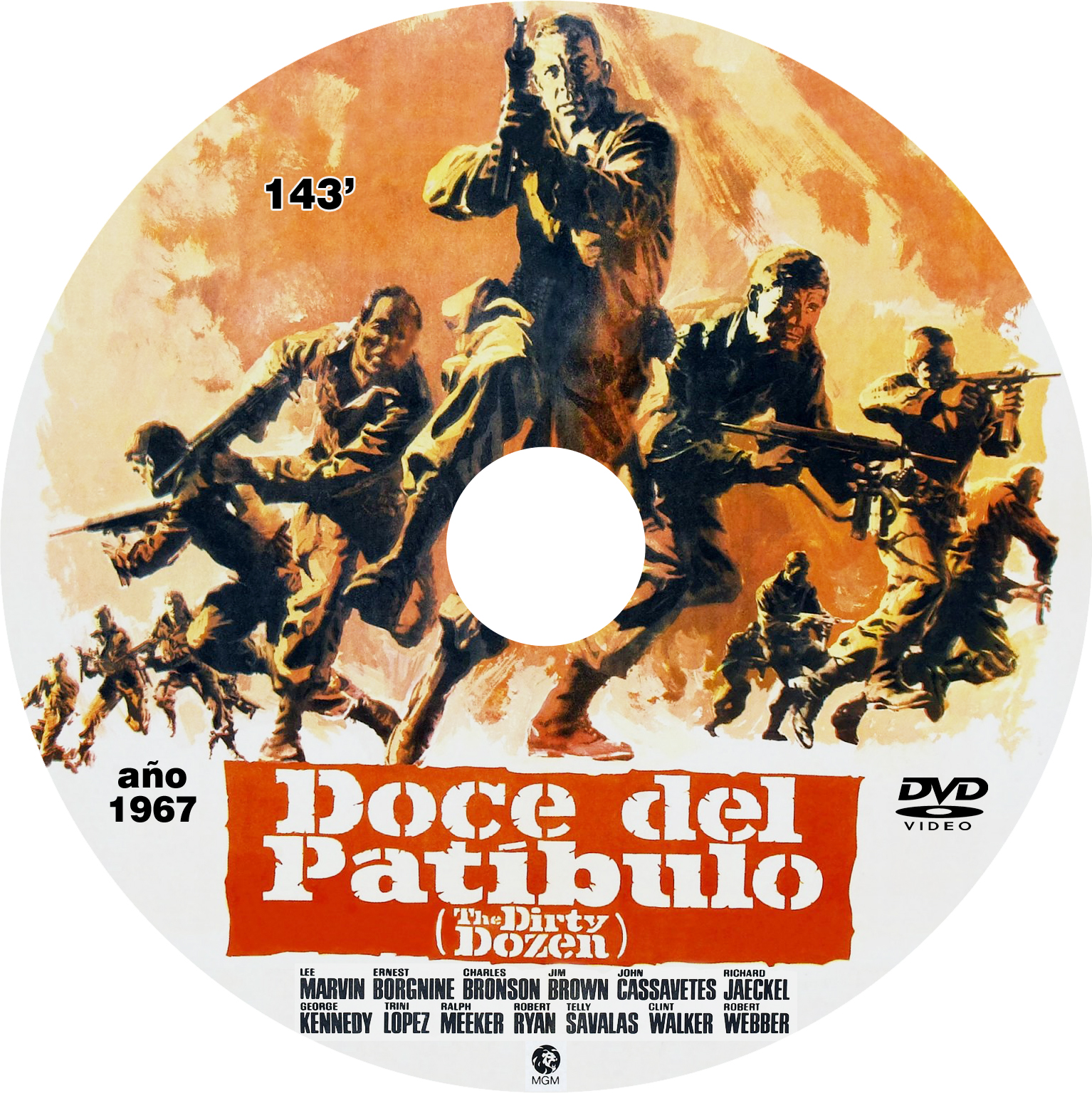 Caratulas de películas DVD para cajas CD: Doce del patíbulo - [1967]