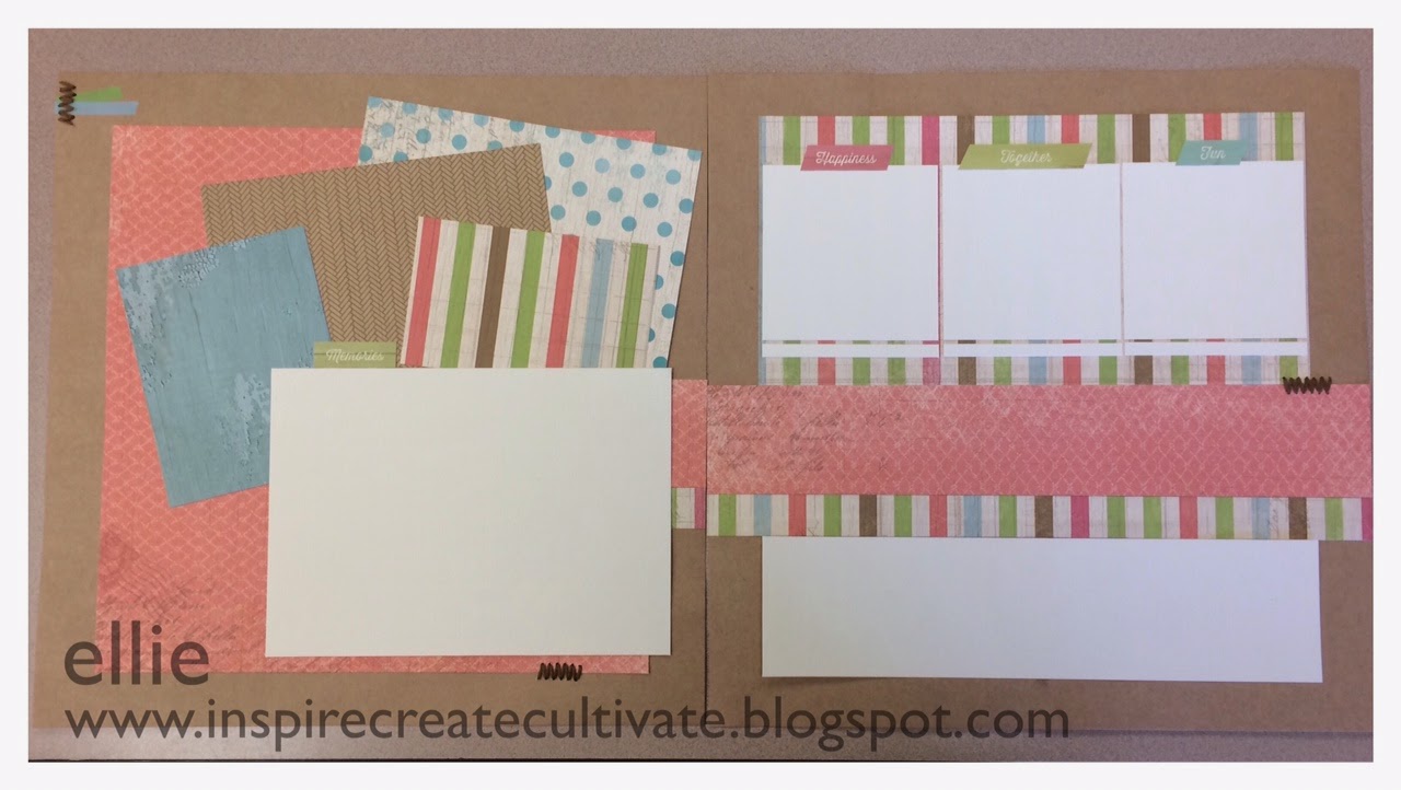 Inspire. Create. Cultivate.: Sunday Paper: Scrapbook Layout