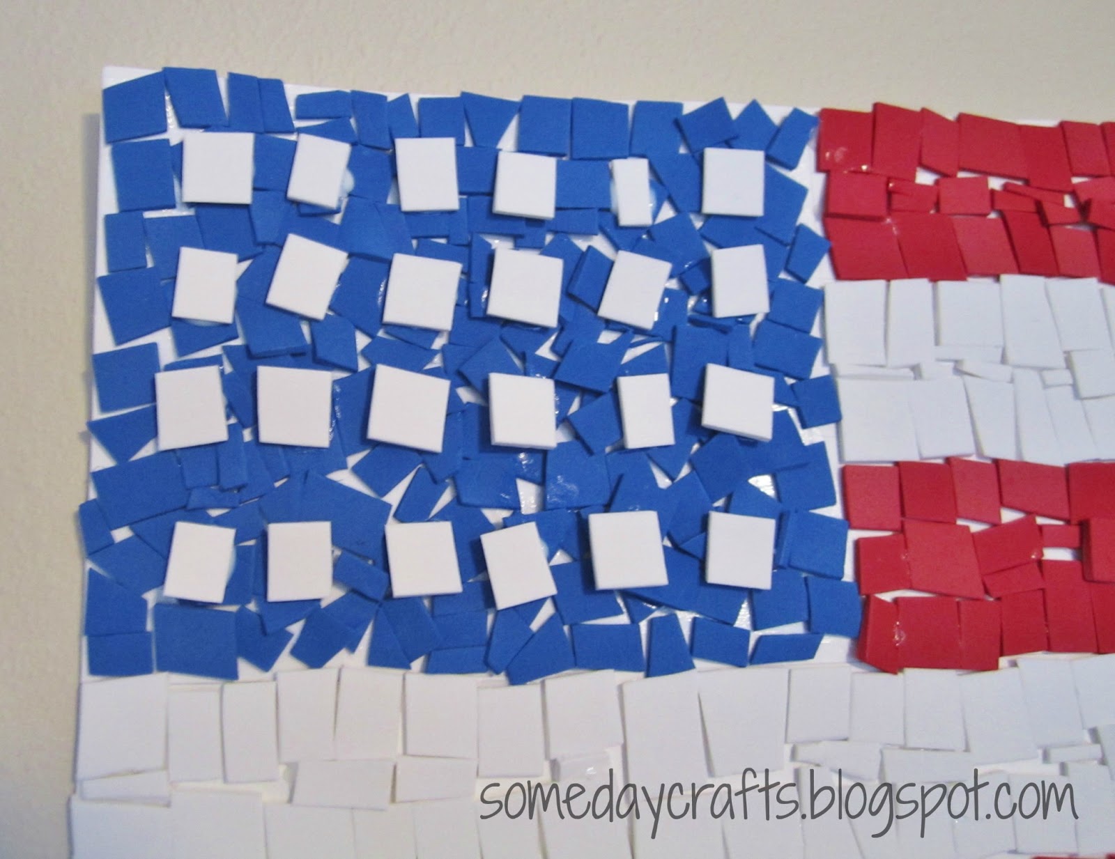 Someday Crafts: Kid's Mosaic American Flag