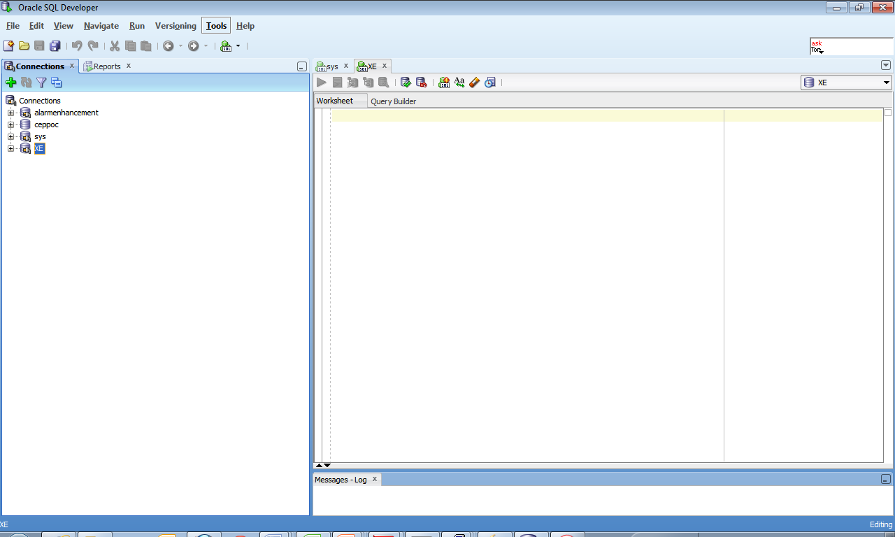 Soanen Marttis Soa Blog Tutorial 1 Part 9 Creating Tables With Sql Developer
