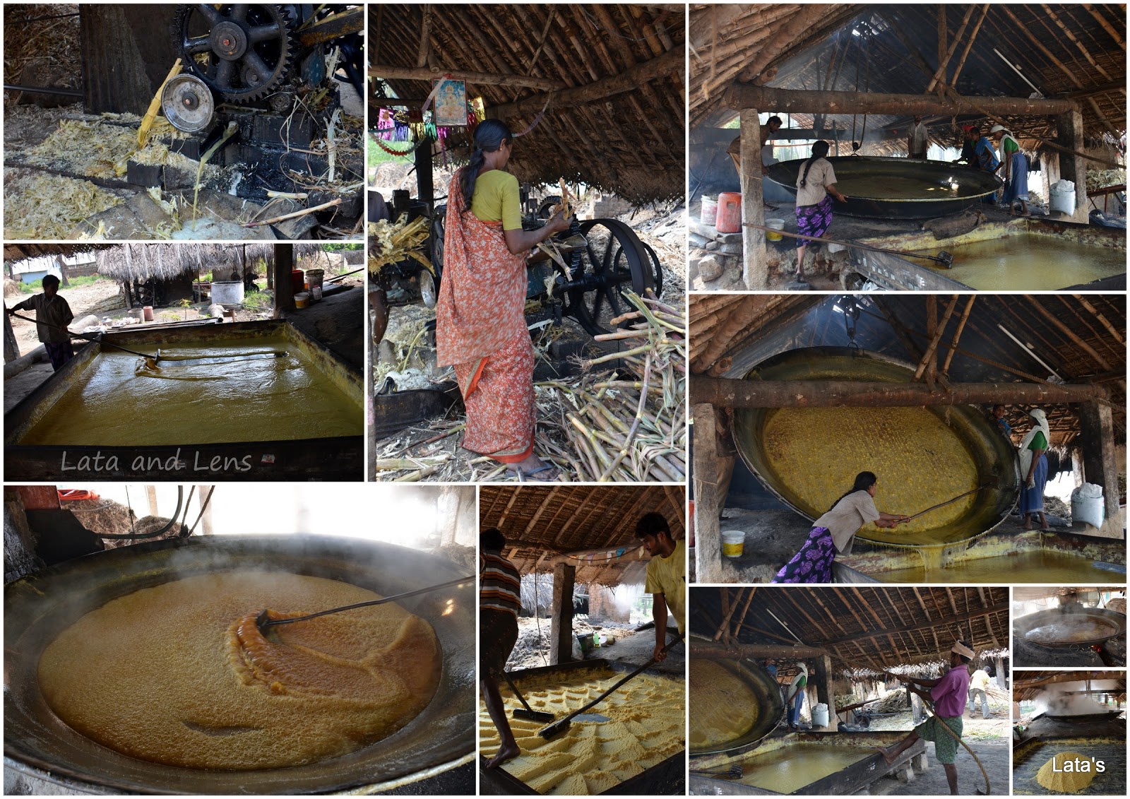 Flavours and Tastes: Making unrefined sugar - visit to a cottage industry