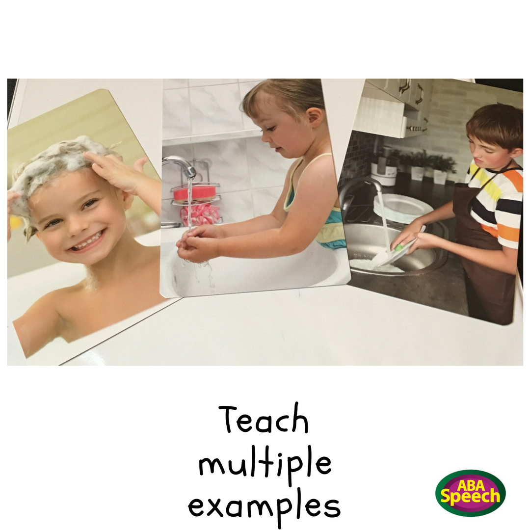 Speech therapy activities- Planning for generalization - ABA Speech