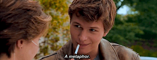 Ansel Elgort Cigarette Metaphor