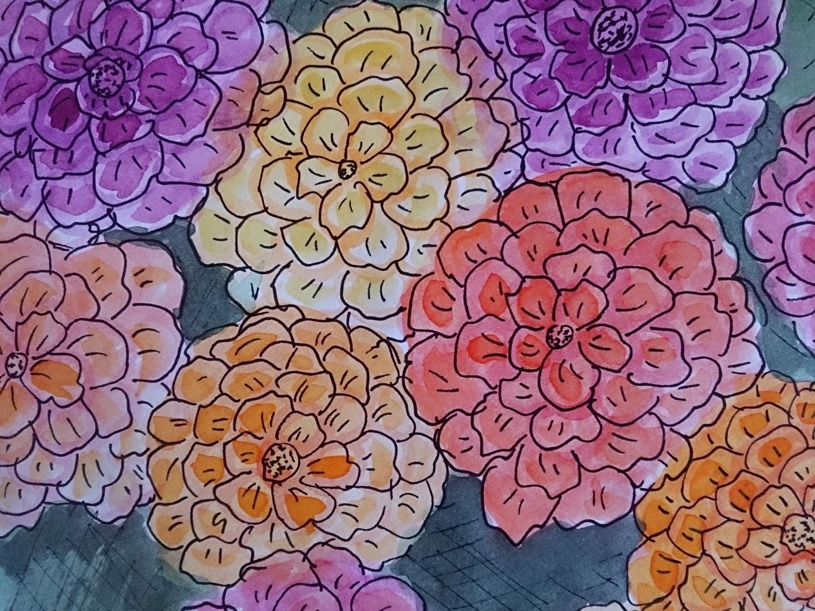 Caatje's Artsy Stuff: Imaginary Flowers