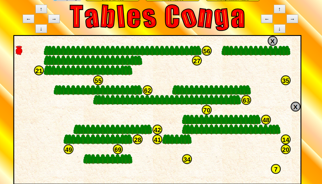 Zahn : Transum: Tables Conga