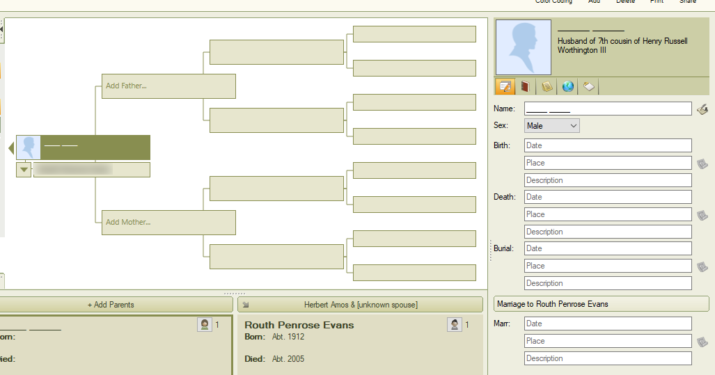 Family Tree Maker User: People Workspace, Customize View FACTS from ...