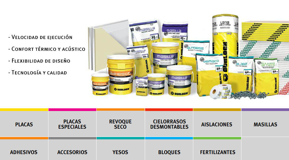 Durlock: Productos Durlock