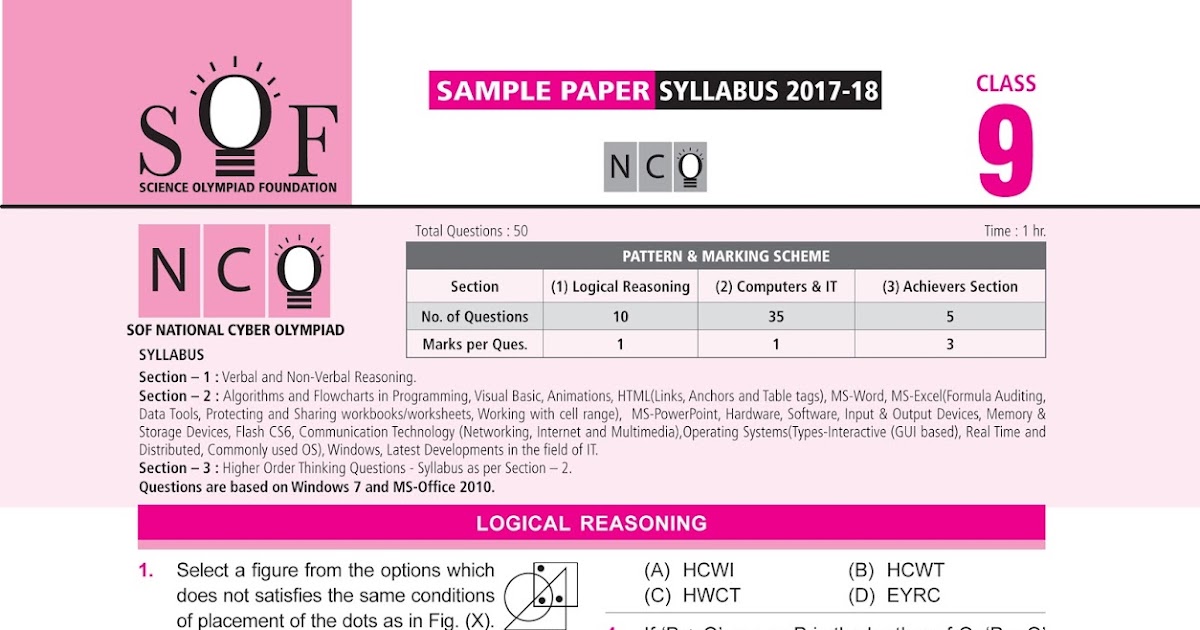 E-Tech Learning at MAPS: NCO SAMPLE PAPER-CLASS IX