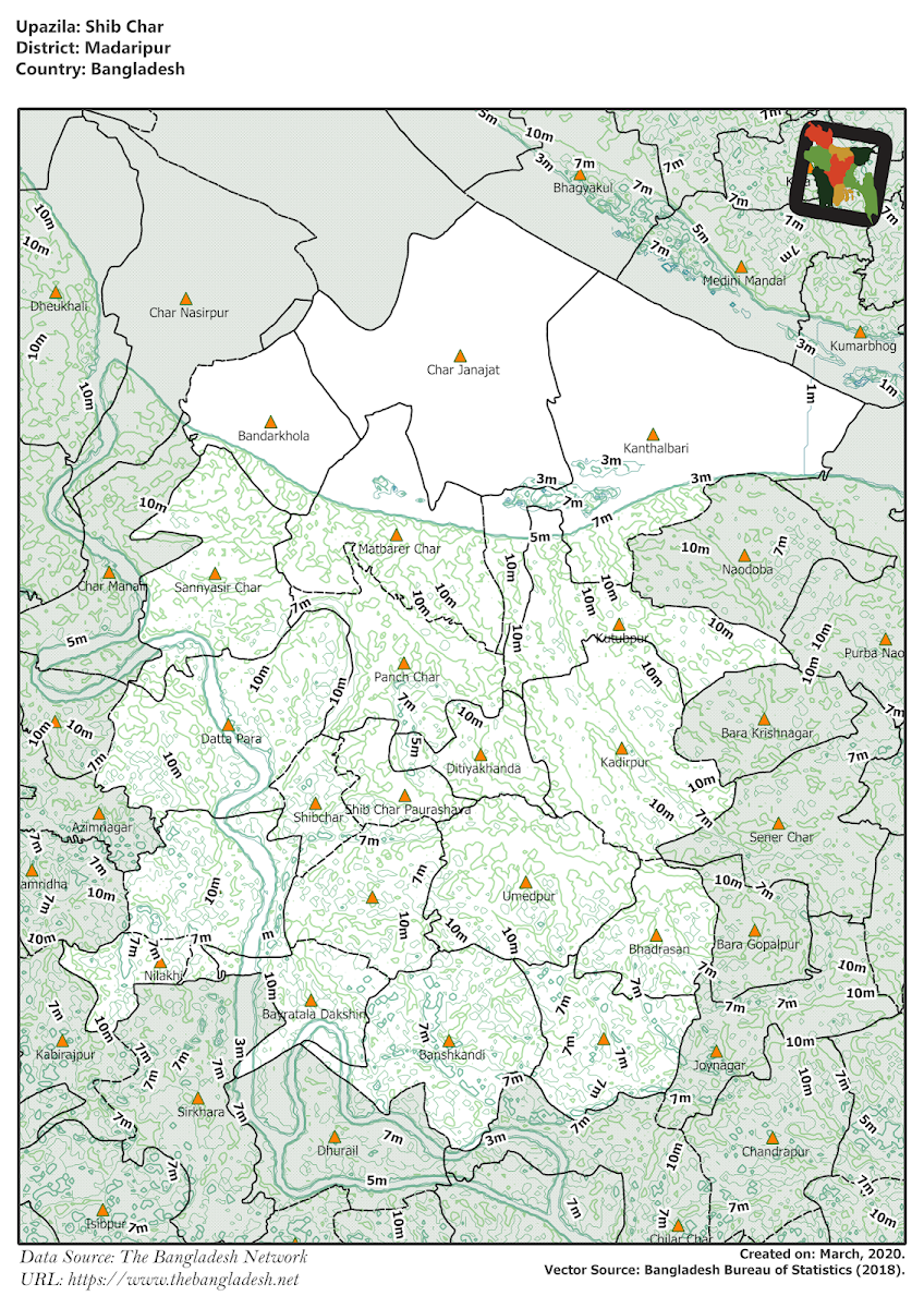 Mouza & Land Use Maps of Shibchar Upazila, Madaripur, Bangladesh ...
