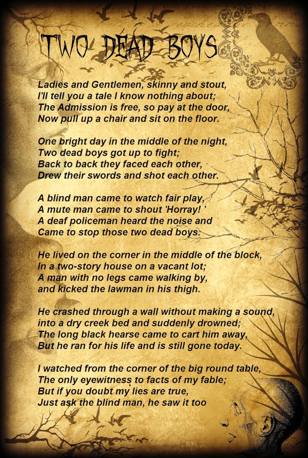 glenda's World : Two Dead Boys Poem by Tyler Rager