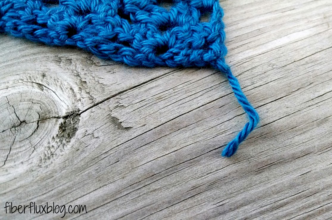 Fiber Flux: How To Weave In A Very Short Yarn Tail