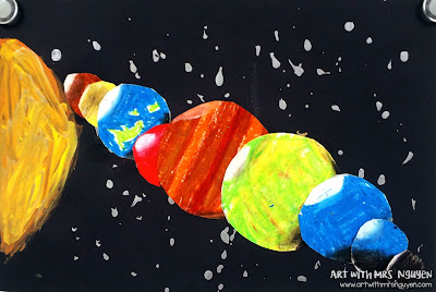 Oil Pastel Solar System - Part 2 (5th) | Art with Mrs. Nguyen