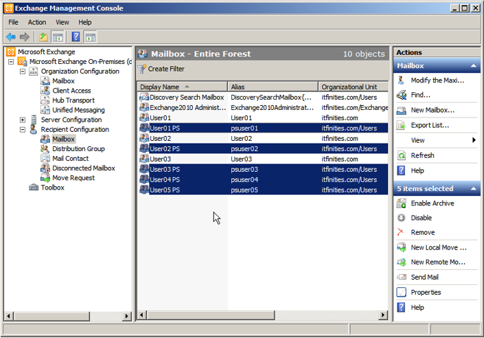 Exchange Management Shell Exchange Management Shell
