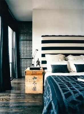 Spicer + Bank: by Allison Egan: Designer Tip: Bold, Striped Headboards