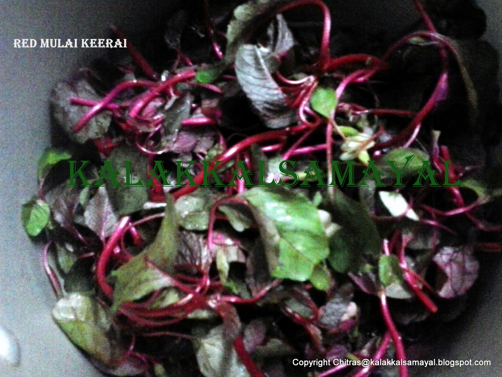 kalakkalsamayal: Red Greens Lentil