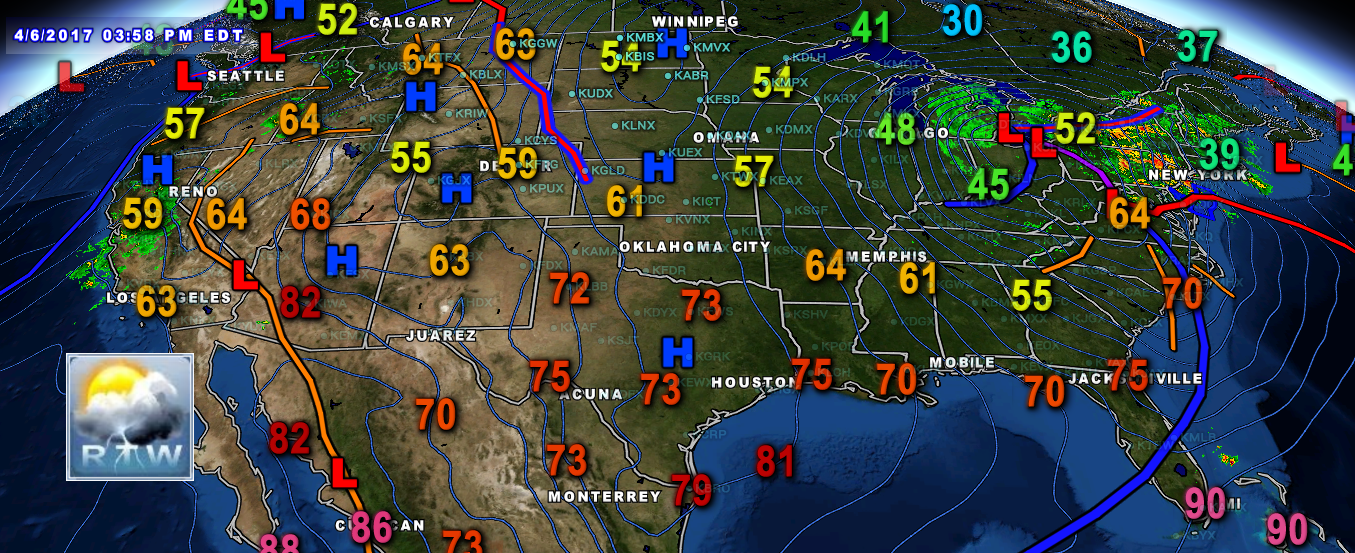 Ralph's Tropical Weather-RTW: HERE IS THE LATEST TEMPERATURE MAP ACROSS ...