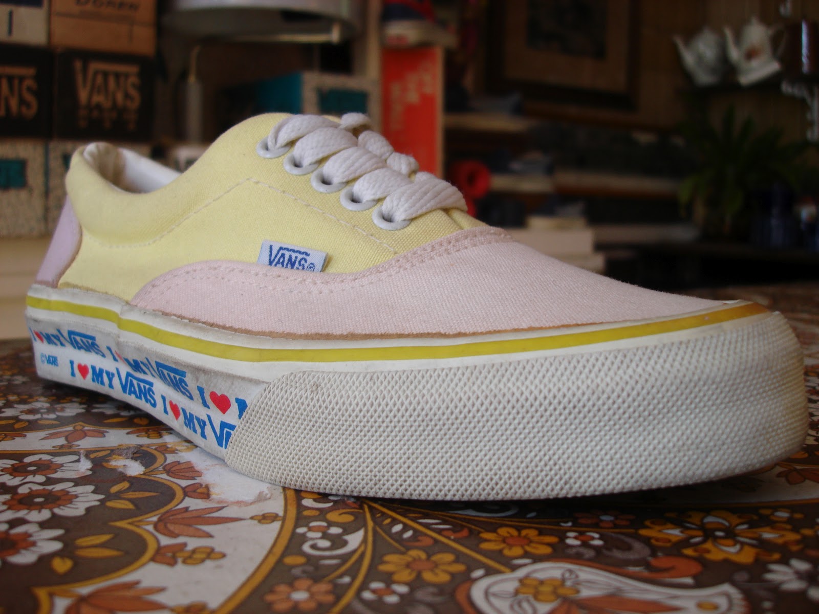 theothersideofthepillow: vintage VANS 2-tone pastel canvas I HEART MY ...